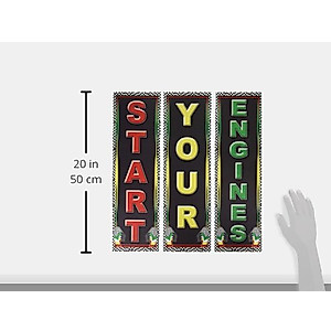 Beistle Racing Cutouts (3/Pkg), multicolor, one size fits most (54189)