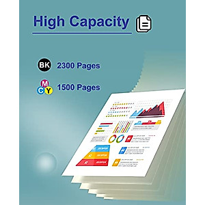 950XL 951XL Ink Cartridges Compatible for HP 950 951 HP OfficeJet Pro 8610 8600 8615 8620 8625 8100 276dw 251dw (4-Pack, HP 950 951)