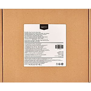 Amazon Basics Microfiber Duvet Cover 3 Piece Set, Black Aztec, Printed, 230 x 220cm/50 x 80cm x 2