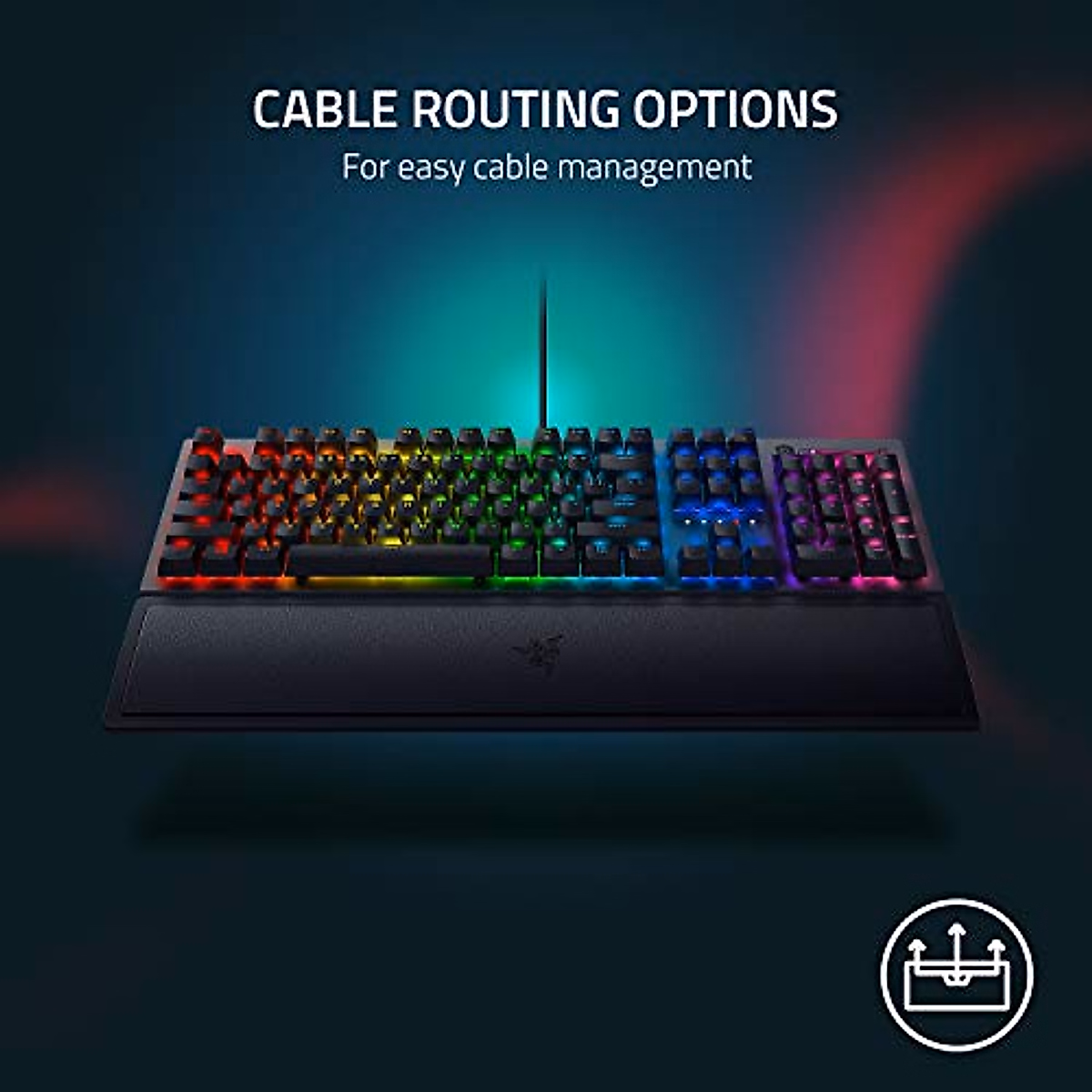 Razer BlackWidow V3 Mechanical Gaming Keyboard: Green Mechanical Switches - Tactile & Clicky - Chroma RGB Lighting - Compact Form Factor - Programmable Macro Functionality - Classic Black