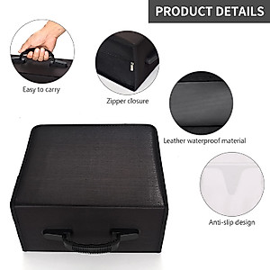 alavisxf xx CD Case, 432 Capacity DVD Case Holder, Heavy Duty Zipper Protective Movie Media Storage Organizer Binder Wallet for Car Home Office Travel (Black, 432 Capacity)