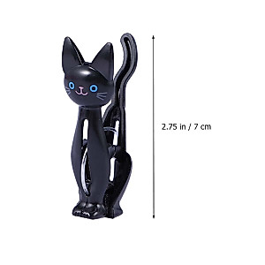 Abaodam 8 Pcs Mini Clothes Clothespins for Crafts Black Clothes Pin Cat Holds The Chips Small Clothespins Snack Storage Black Clothespins Clothes Holder Funny Chair Sealer Sticks Cute Clip
