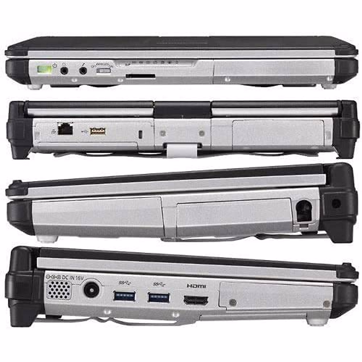 Panasonic Laptop Convertible Tablet CF-C2, Intel i5 4th Gen, 1.90GHz, 12.5 HD Touchscreen, 12GB, 240GB SSD, Webcam, WiFi, Bluetooth, Windows 10 Pro Upgraded (Renewed)