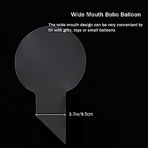 10 PCS Bobo Balloons,24 inch Clear Bubble Balloon,3.7 Inch Wide Mouth Design to Stuffing Gifts for Christmas Wedding Birthday Party Decorations,Balloon Stuffing Machine Dedicated