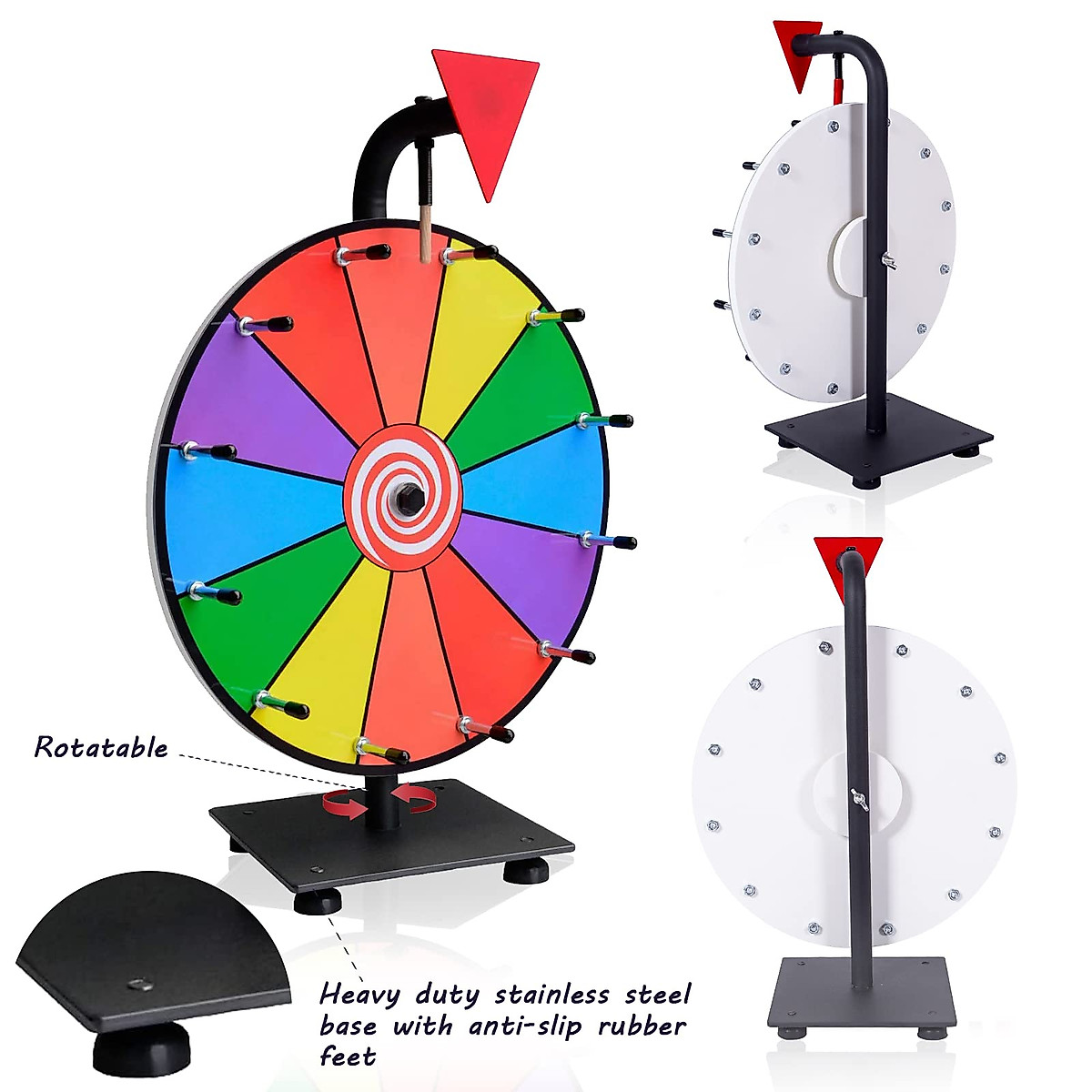 Hooomyai 12 Inch Heavy Duty Spinning Wheel