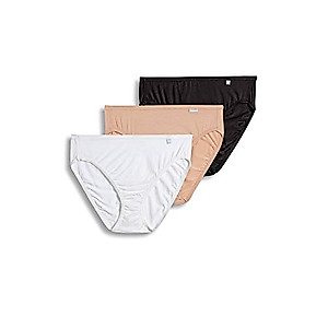 Jockey Women's Underwear Supersoft French Cut - 3 Pack, Black/Light/Ivory, 8