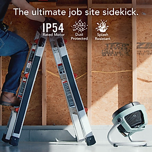 Vornado EXO61 Medium Heavy Duty Air Circulator, 3-Speed High Velocity Shop Fan with High-Impact Case and 8 ft Cord, Powerful Industrial Multipurpose Electric Air Mover for Whole Room Cooling