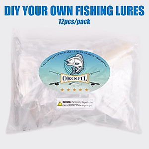 Unpainted Fishing Lures Crankbait Blanks Hard Lures Kit with 3D Eyes Blank Fishing Lure Making Kit Lipless Crankbait Minnow Popper Jerkbait VIB Clear Bodies