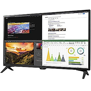 LG 43 inch 4K UHD 3840x2160 IPS USB-C HDR 10 Monitor Bundle with Deco Gear HDMI Cable 2 Pack + Gamer Surface Mousepad + Screen Cloth