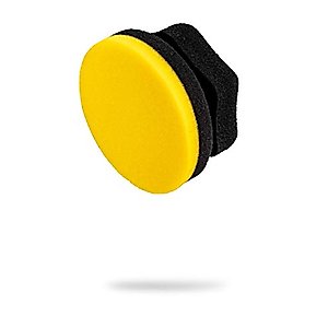 Adam's Yellow Hex Grip Car Wax Foam Applicator - Car Detailing Tool for Waxing Kit Glaze Sealant Liquid Paste Wax Ceramic Coating | Paint & Auto Part Accessories | Car Wash Kit Cleaning Supplies