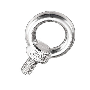 SamIdea(TM) 5-Pack M8 Stainless Steel Shoulder Lifting Eye Bolt Ring with Male Thread
