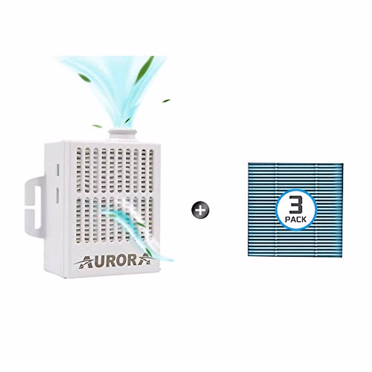 AM99 Portable Air Purifier + 3 Pcs Replacement Filters