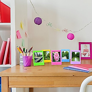 Sunmns 6 in 1 Colorful Bundle Kit Accessories Compatible with Fujifilm Instax Mini 11/9/ 8/90/ 70 Camera, Accessory Include Film Sticker, Desk Frames, Hanging Frame