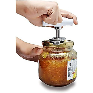 Jar Opener for Weak Hands, Jar Opener Tool - Adjustable Stainless Steel Good Grip Jar Opener for for Seniors Arthritis Women Chilren Elderly to Open Jar Easily