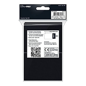 Ultra Pro Deck Protector Sleeves for Standard Size Cards | Black | 100-Count
