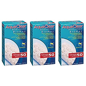 (3 Pack) Aquaclear 50-gallon Biomax