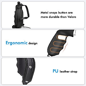 Relohas Accessories for Oculus Quest 2, VR Accessory Set for Meta Quest 2, Include Controller Grip Leather Cover, VR Shell Cover, Face Cover, Lens Coverr, Protect Your VR in All Aspects(Black)