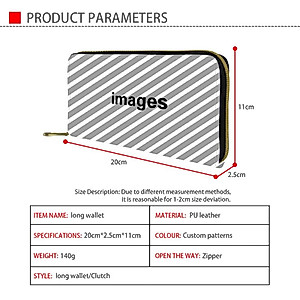 Snilety You Are My Sunshine Sunflower Printed Women's PU Leather Wallet Zip Around With Phone Holder Large