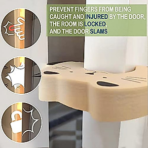 Giv Smil Finger Pinch Guard (Pack of 4) - Slamming Door - Prevent Finger Pinch lnjuries - Protect Child Fingers with Soft Foam Guard - Baby Proof Door Slam Stopper