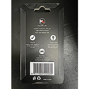 Mounts Lab MotoMount Ninja- Kawasaki Ninja Motorcycle for 12mm Hexagon Hole Mount/Fork stem Base Mount with 1inch(25mm) Ball- Compatible with Phone/Camera/GPS Mount(Adapter), black (ML-Ninja01)