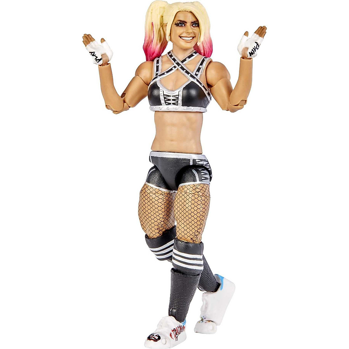 Mattel WWE Ultimate Edition Action Figure & Accessories Set, Alexa Bliss 6-inch Collectible with 30 Articulation Points, Swappable Pieces & Entrance Gear