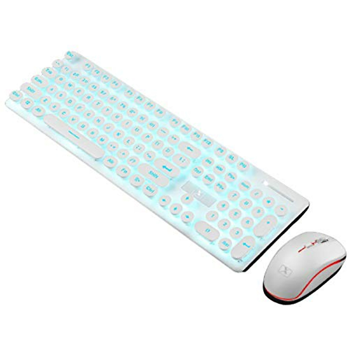DFFGHKS LED Backlit Wired Keyboard Mechanical Gaming Keyboard, Ergonomic, dustproof and Waterproof, Suitable for laptops, Computers, laptops