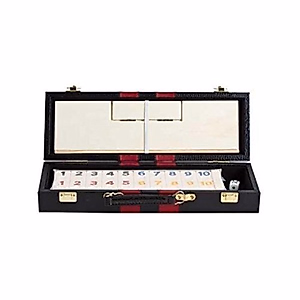 Deluxe Rummy Wooden Racks Case Games Fun Family Card Board Games Dice Game Night ,#G14E6GE4R-GE 4-TEW6W249496