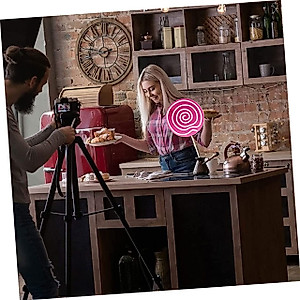 Abaodam 4 Pcs Lollipop Props Cotton Candy Decorations Lollipop Decorations Lollipop Tree Giant Candy Props Kids Toy Toys DIY Lollipop Statue Marshmallow Wooden Child Wedding Dress Purple