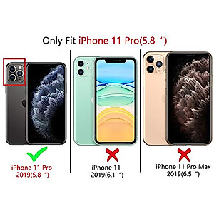 Ownest Compatible for iPhone 11 Pro Case for Clear Frosted PC Back 3D Floral Girls Woman and Soft TPU Bumper Protective Silicone Slim Shockproof Flower Case for iPhone 11 Pro-Purple Lavender