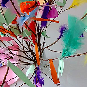 120pcs Colorful Goose Feathers for DIY Crafts, Jewelry Making, Wedding, Home or Party Decorations, 12 Colors (6-8 Inches)