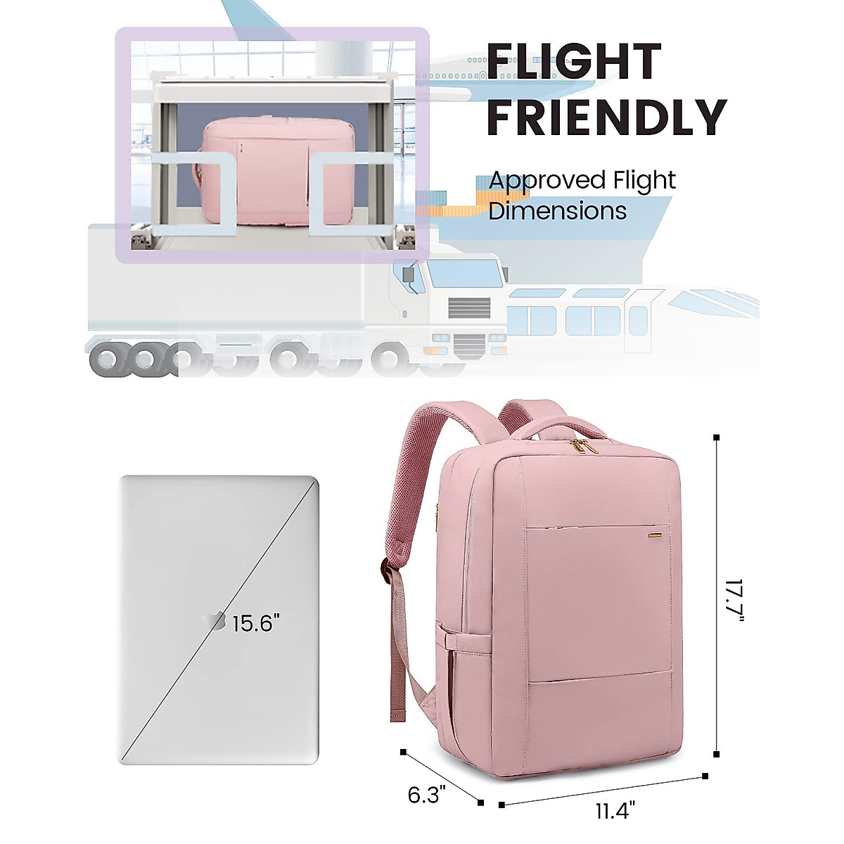 LOVEVOOK Laptop Backpack for Women & Men, Unisex 17 inch Waterproof Travel Backpack, Smart Work Backpack Casual Daypack with USB Charging Port, Computer Backpack for Business