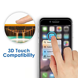 JETech 3-Pack Screen Protector for iPhone SE 3/2 (2022/2020 Edition), iPhone 8, iPhone 7, iPhone 6s, and iPhone 6, Tempered Glass Film, 4.7-Inch