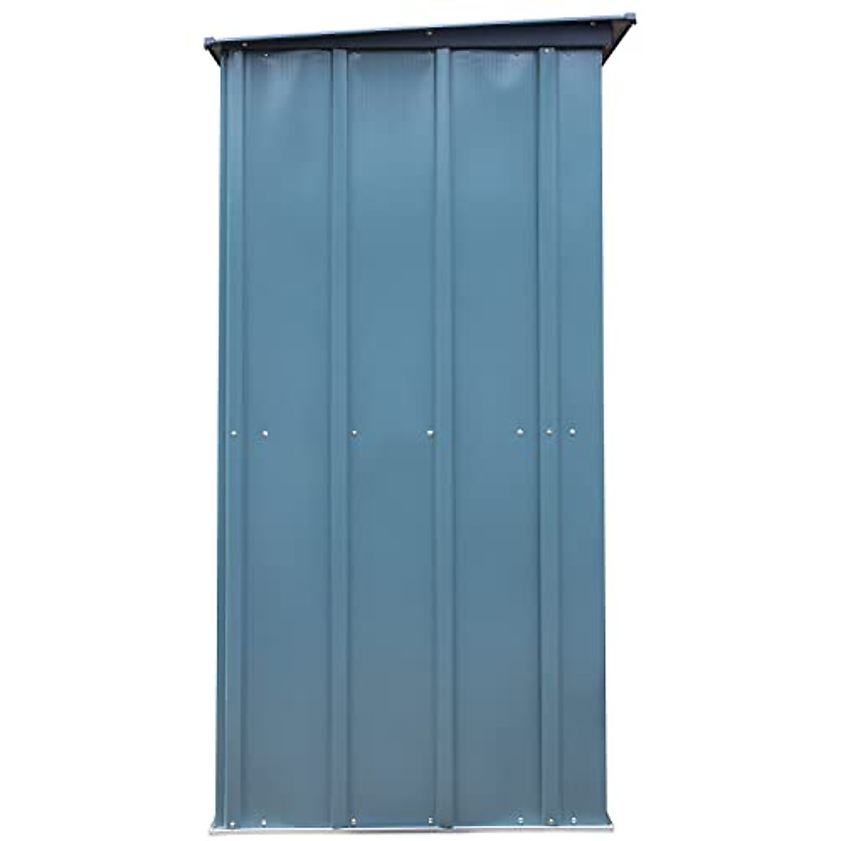 Spacemaker 4' x 3' Compact Outdoor Metal Backyard, Patio, and Garden Storage Shed Kit, Juniper Berry