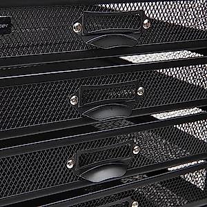 Mind Reader File Storage Drawers, Desk Organizer, Multi-Purpose, Crafts, Office, Metal Mesh, 11"L x 14"W x 11"H, Black, 5 Drawer