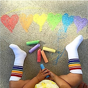 Xiyadun Unisex Toddler & Childs Cotton Knee High Calf Stripe Athletic Tube Socks(4-6 Years)