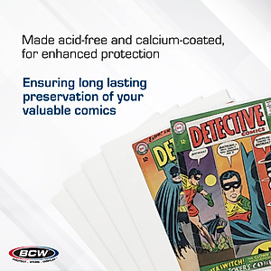 BCW Silver Age Comic Book Backing Boards - 100 ct