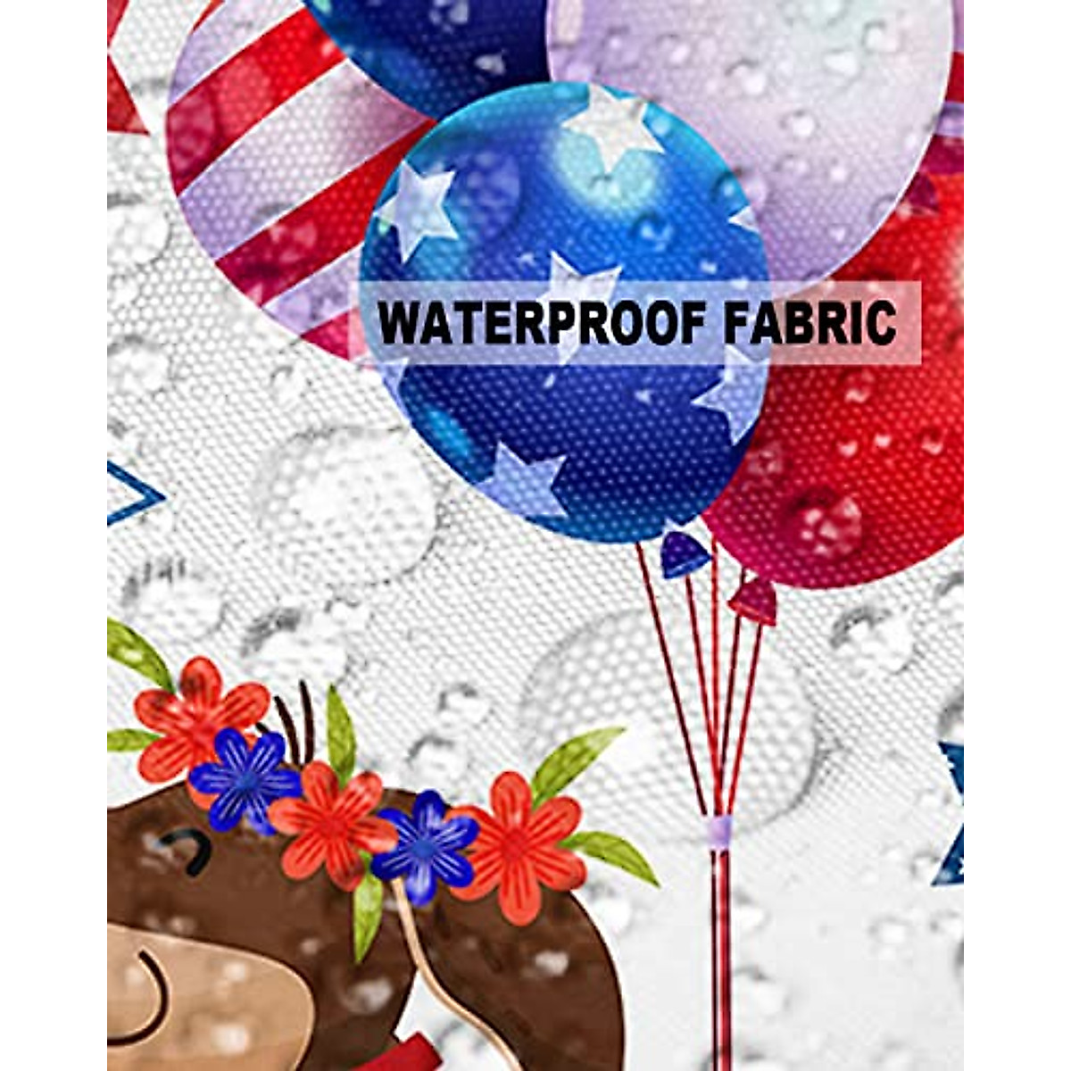 Vandarllin Outdoor Throw Pillows Covers 18X18 Set of 2 Waterproof American Flag Decorative Zippered Lumbar Cushion Covers for Patio Furniture, Stripes Sausage Dog