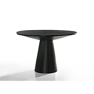 Dining Room Kitchen Table Chairs Set Model 3086 5pc Color Ebony Complete Set 1 Table with 4 Chairs