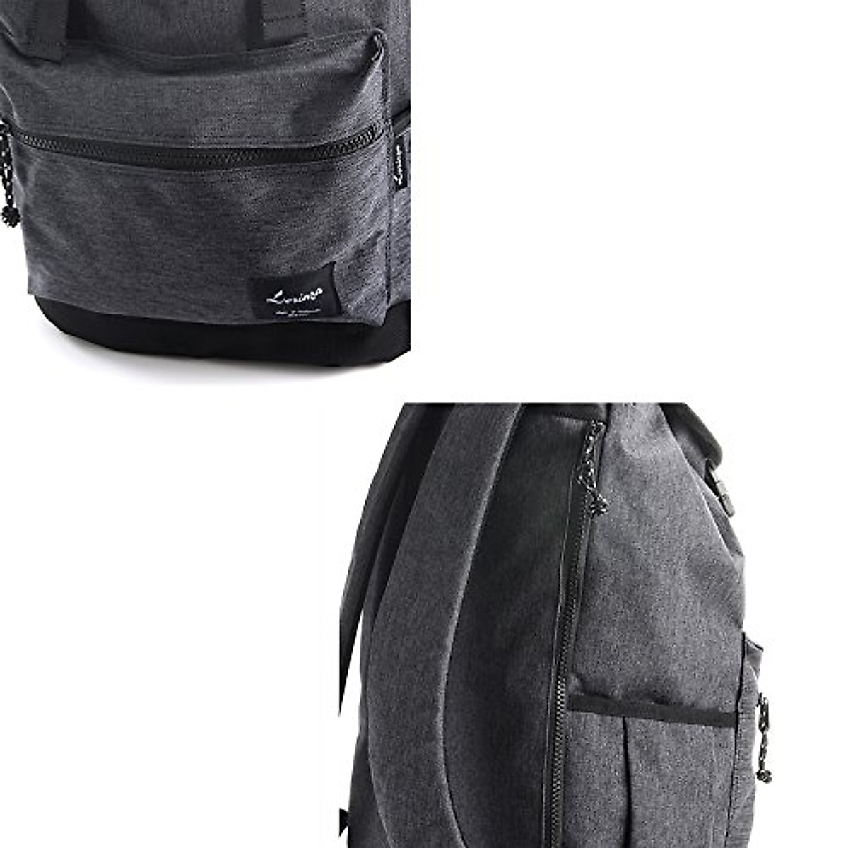 Korea Fashion Men's Daily School Backpack Travel Sport Business Unisex Students (Dark Gray)