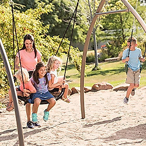 Lifetime 90804 Adventure Tower Playset with Spider Swing, Earthtone