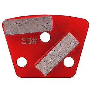 3 PCS Trapezoid Diamond Floor Grinding Pad Disc #30 Grit Metal Scraper for Grinder Floor Concrete (3)