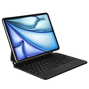 Magic-Style Keyboard Case for iPad Air 11 inch 2024 (M2), iPad Pro 11'' 2022 (4th/3rd/2nd/1st), iPad Air 5th & 4th Case with Keyboard, Wireless Bluetooth Magnetic Keyboard with Trackpad, Backlit