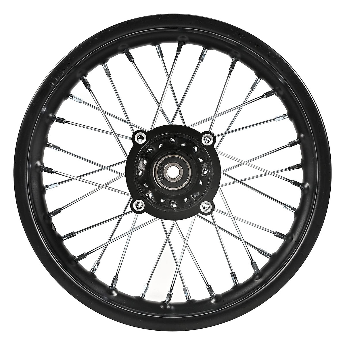 Trkimal Rear Wheel Rim Hub for Motocross Off Road Dirt Pit Bike (80/100-12 (12mm Bearing))