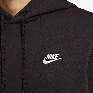 Nike Men's NSW Club Pullover Hoodie Jersey (as1, alpha, l, regular, regular, Brown Basalt, Large)