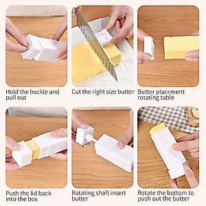2Pcs Butter Stick Holder Plastic Sticks Butter Keeper Butter Dispenser Stick Corn Butter Holder Stick Butter Container Cake Butter Dispenser to Spread Butter on Cookware, Baking Dishes Toast Waffles