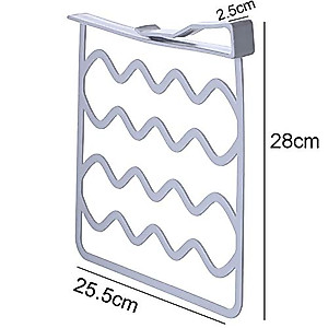 Hooshion Shelf Divider for Wood Closet, 6 Pack Plastic Shelf Dividers, Wood Closets Shelves Organizer and Separator for Kitchen Cabinet, Bookcases, Sweater, Towels and Hats Separators for Wood Shelf
