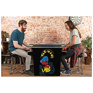 Arcade1Up PAC-MAN Arcade Game Table, Full Home Machine, Black Series Edition