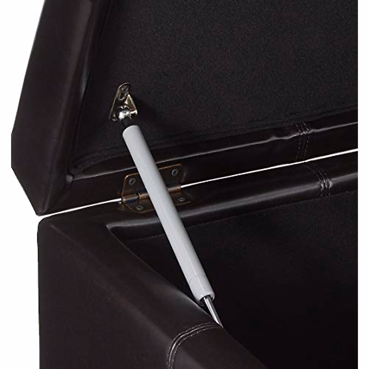 Christopher Knight Home Carlsbad Bonded Leather Storage Ottoman, Espresso