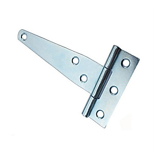 eauso 4 Piece Hinges, T-Hinge Heavy Duty Galvanized Door Gates Old Style Wooden Boxes Wooden Fence Sheds Barn Doors Iron Tee Hinges Cerniera