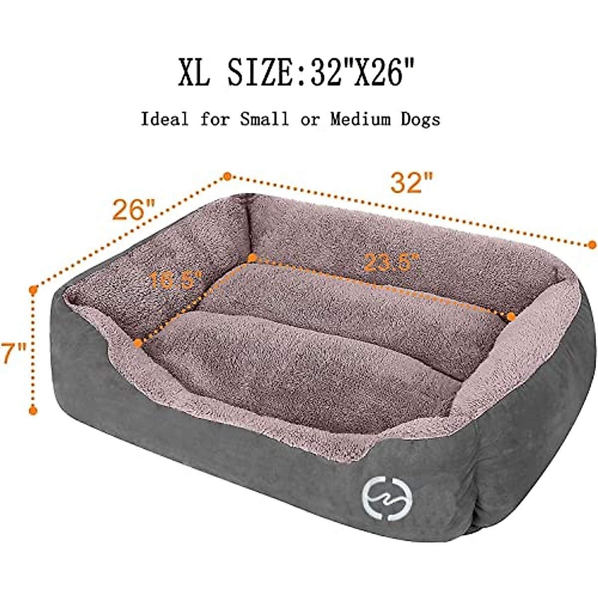 Dog Bed, Dog Beds for Large Dogs, Rectangle Washable Pet Mattress Comfortable and Breathable Large Dog Bed, Pet Bed